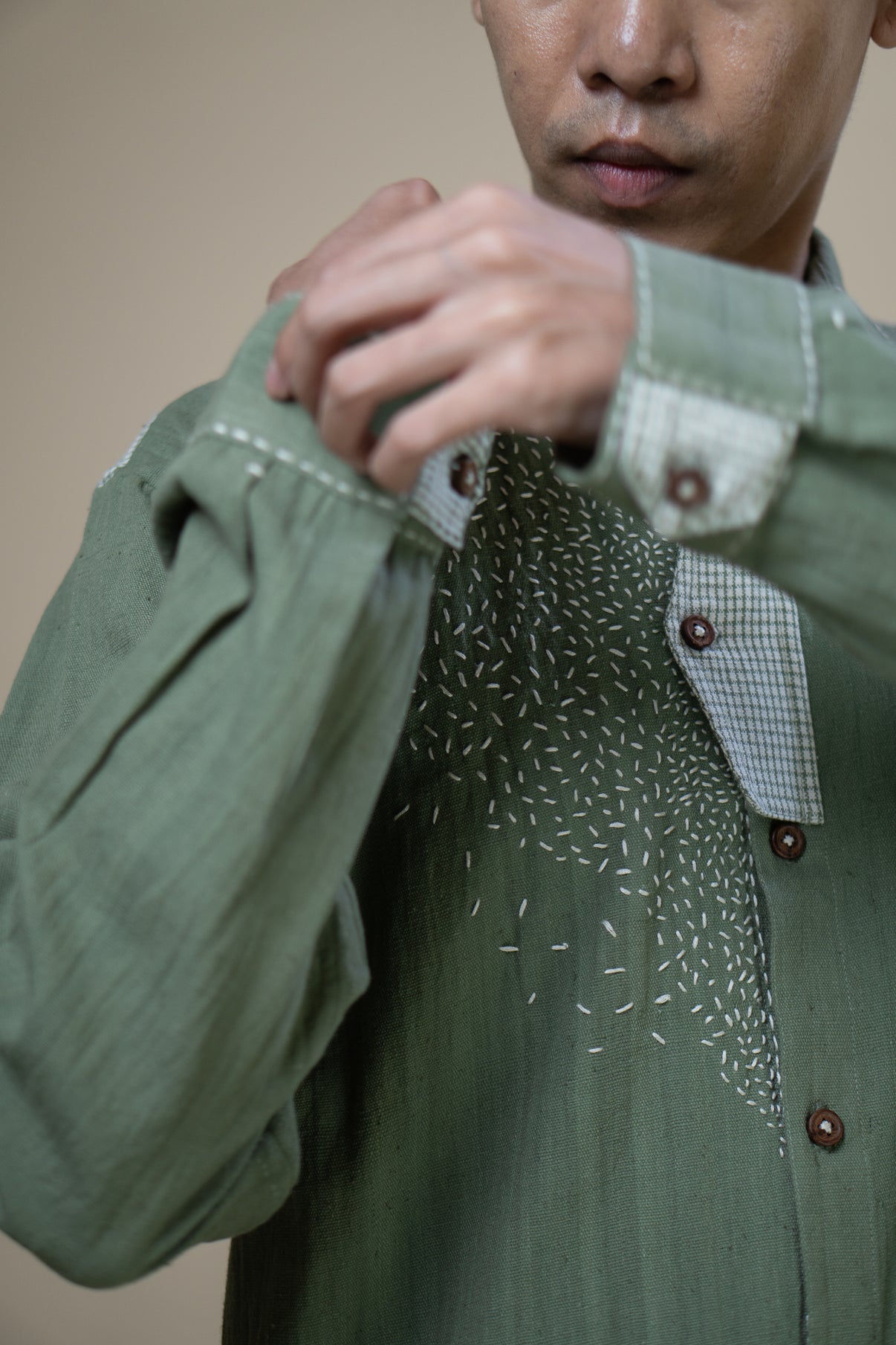 Meadows Embroidered Full Shirt – Lafaani