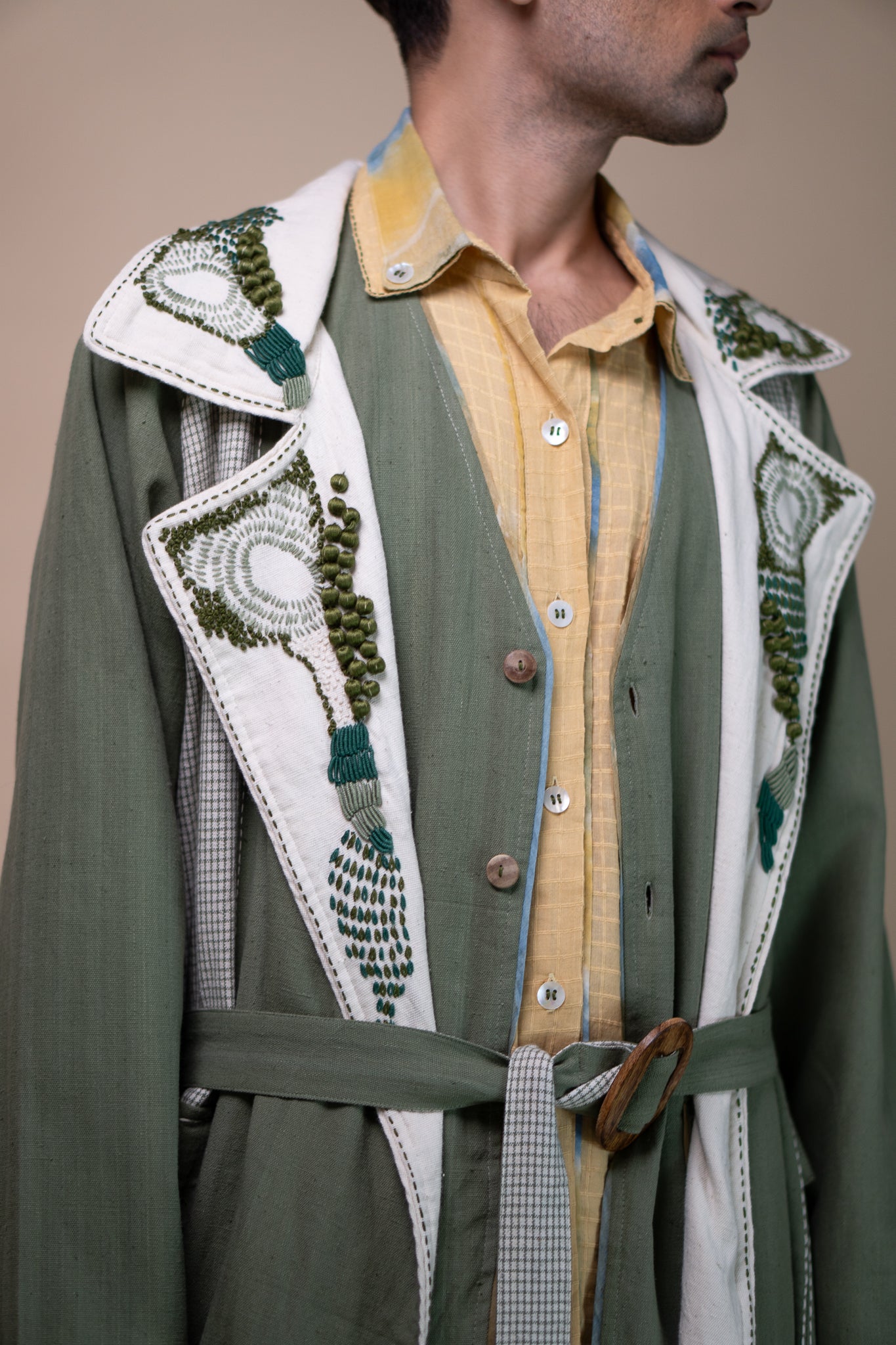 Meadows Unisex Colour Blocked Trench – Lafaani